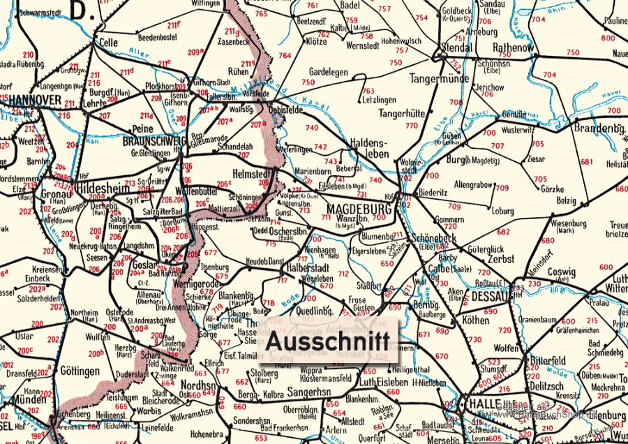Karte; Deutsche Reichsbahn Karte Gesamtdeutschland 1970 - BahnBuchSho ...