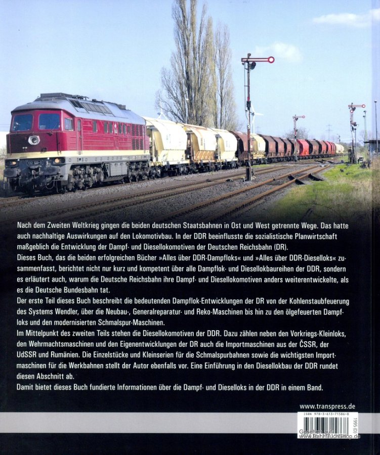 Buch: Dampf- und Diesellokomotiven der DDR - BahnBuchShop.de Bücher ...