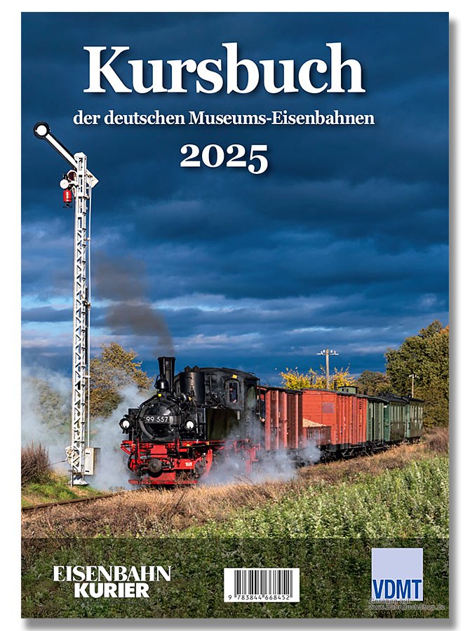 Buch: Kursbuch der deutschen Museums-Eisenbahnen 2025 - BahnBuchShop ...